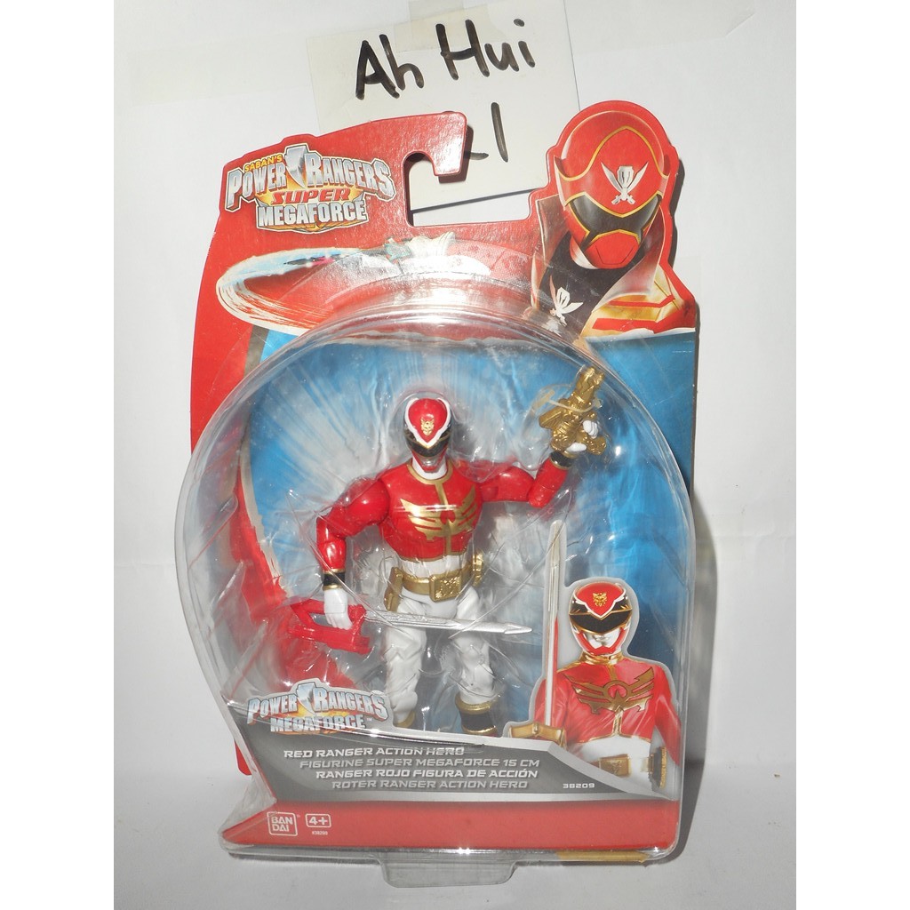 BANDAI Power Rangers Action Figure: Power Ranger Megaforce Red Ranger ...