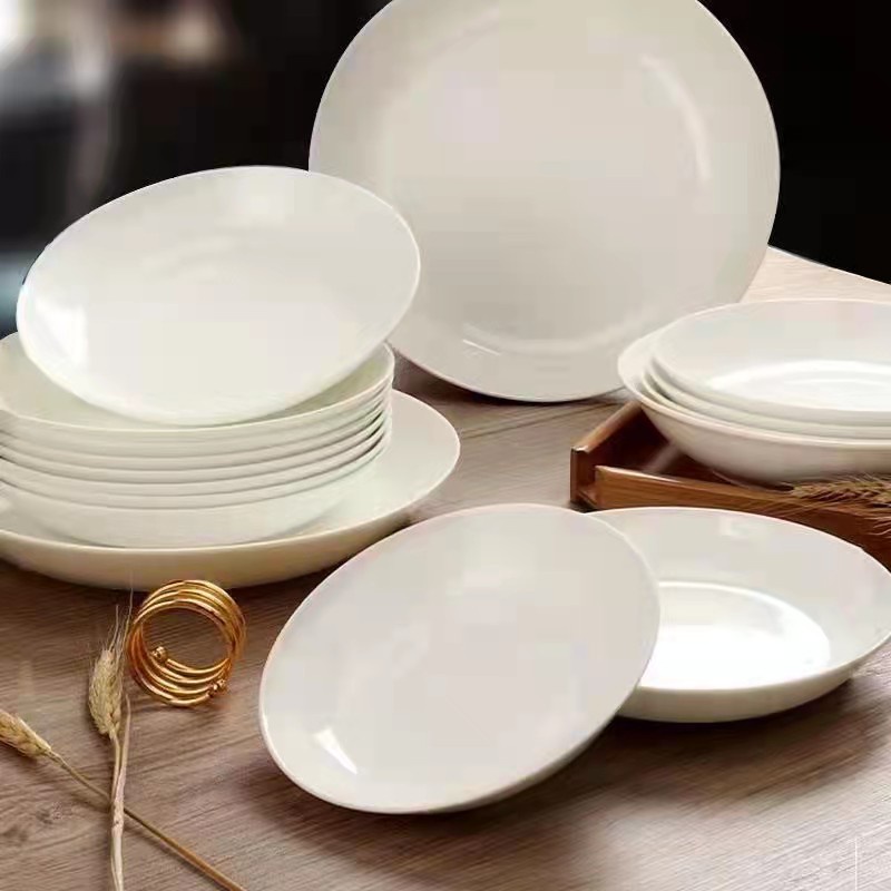 Ceramics Plain Dinner Plate White | Shopee Philippines