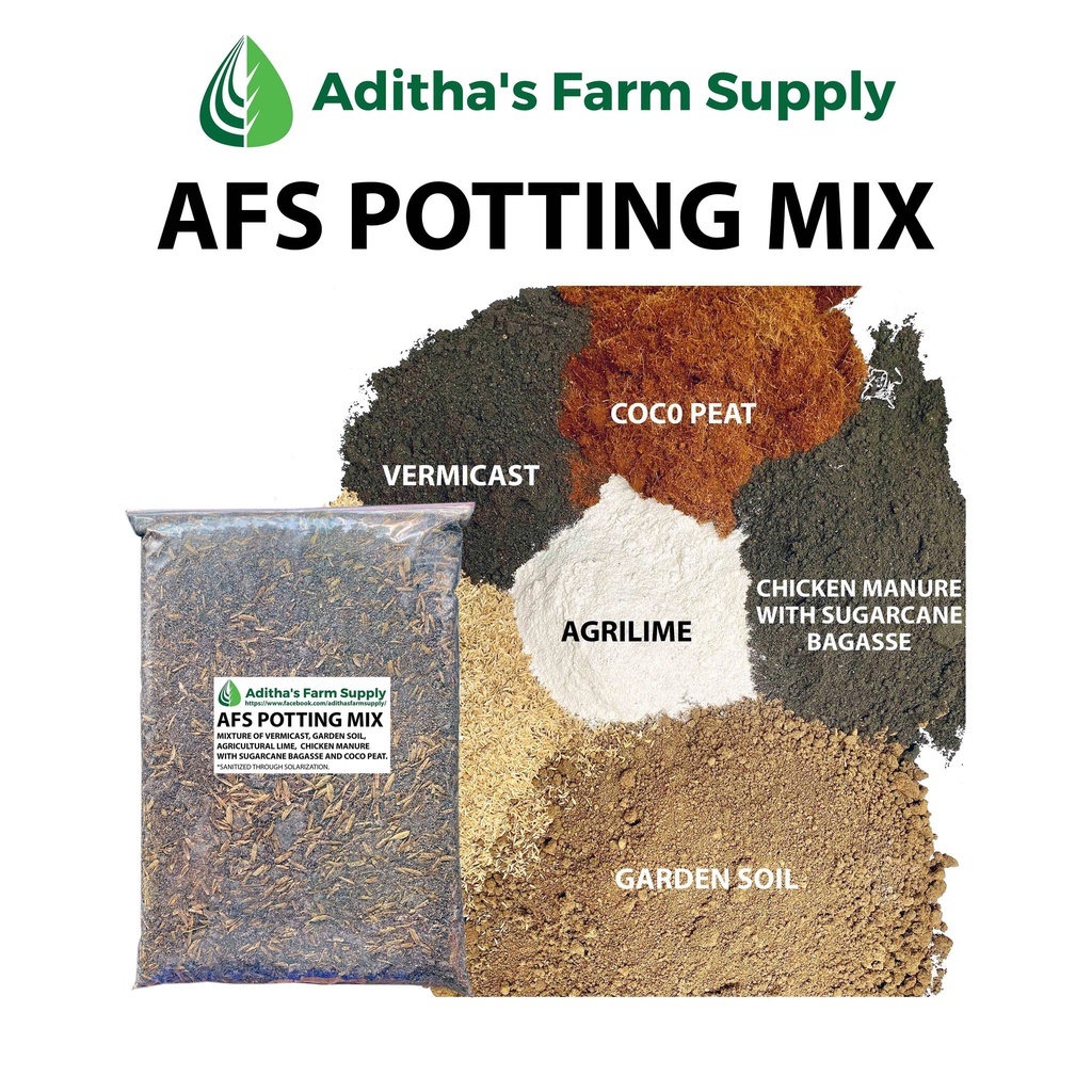 Aditha's Potting Mix (Garden Soil, Vermicast, Agricultural Lime, Rice ...