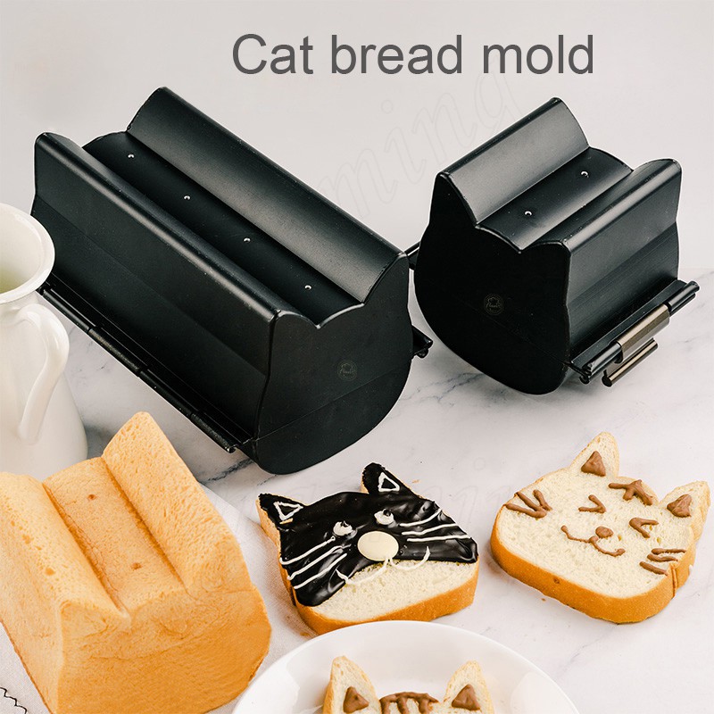 Branded Cute Cat Toast Loaf Box Cat Loaf Toast Mould Non-Stick Sugar ...