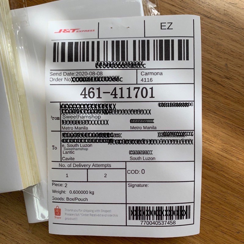 A6 Sticker Paper for Shopee Waybill Matte and Glossy 100sheets Per Pack ...