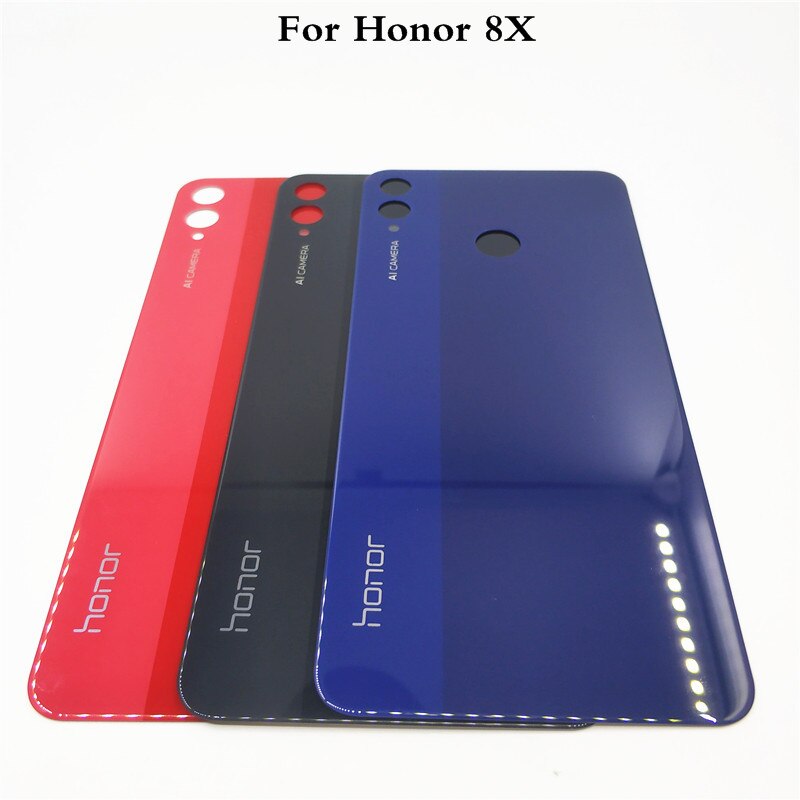 For Huwei Honor 8X 8 X Back Battery Cover Rear Glass Panel Door Housing ...