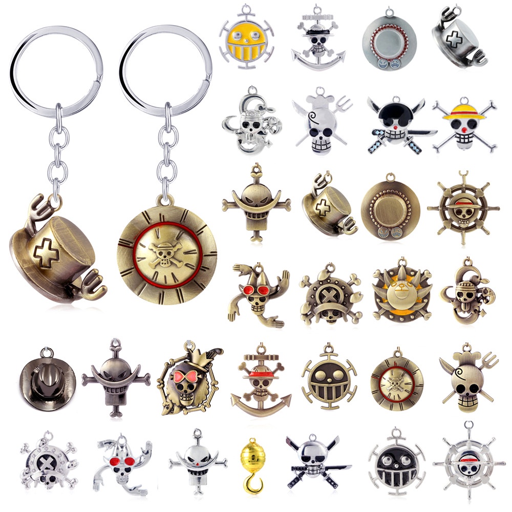 2022 New keychain jewelry One Piece Cartoon Creative Peripheral Luffy ...