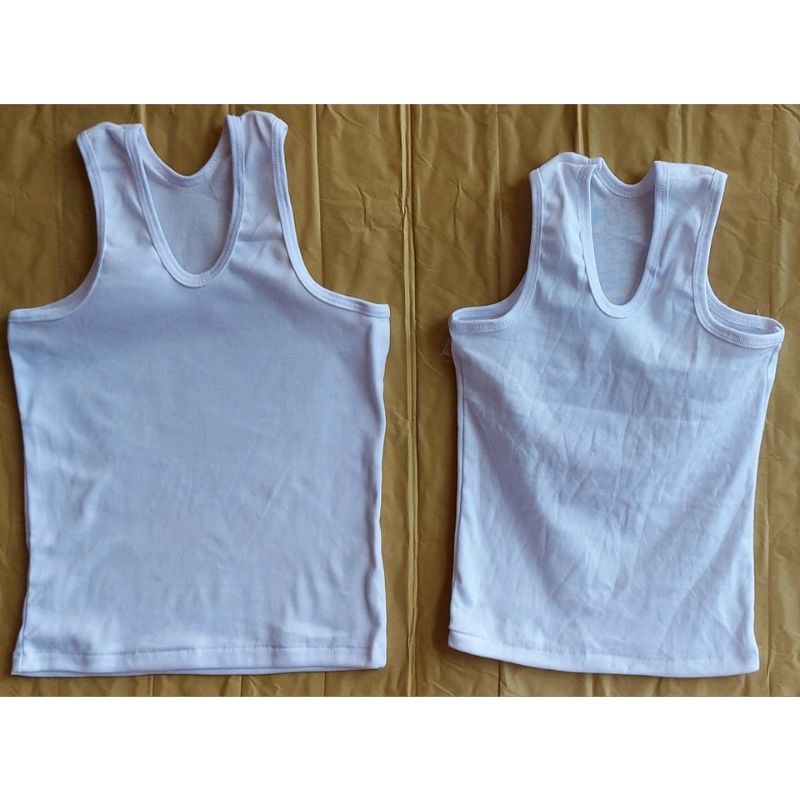School Uniform white sando for boy kids 1 to 10 yrs, cotton | Shopee Philippines