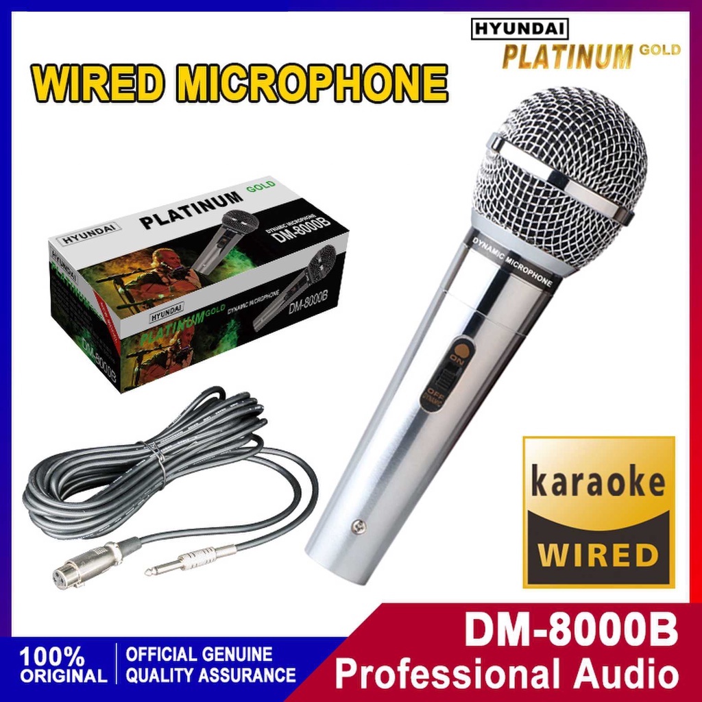 Nicola Hyundai Platinum DM-8000 Microphone for Videoke/Karaoke Machine ...