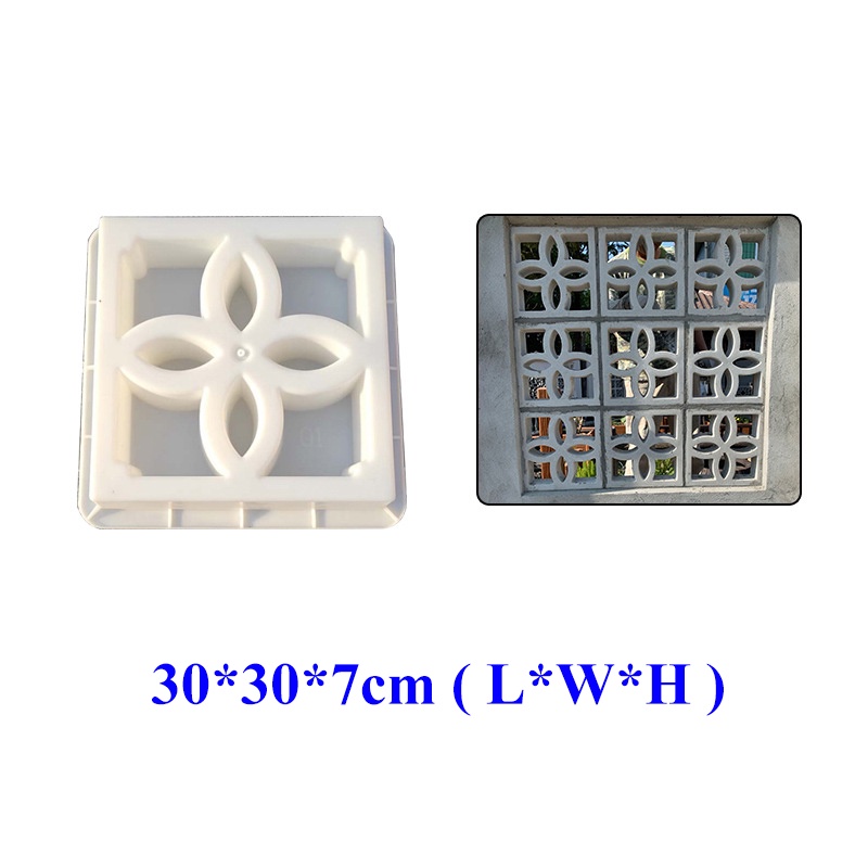 Cement Antique Brick Mold Square DIY Garden Wall Making Brick Mould ...