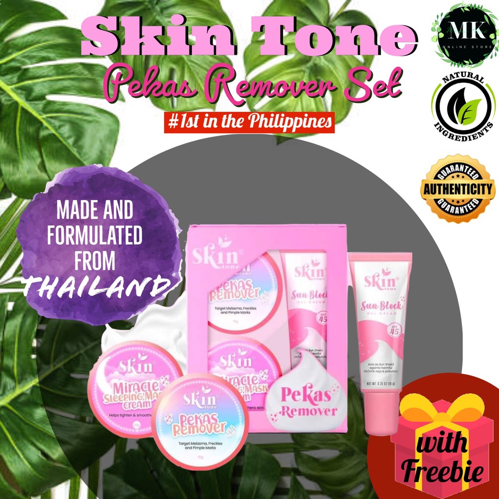 MK Skin Tone Pekas Remover All in one Set/3 in 1/AUTHENTIC | Shopee ...