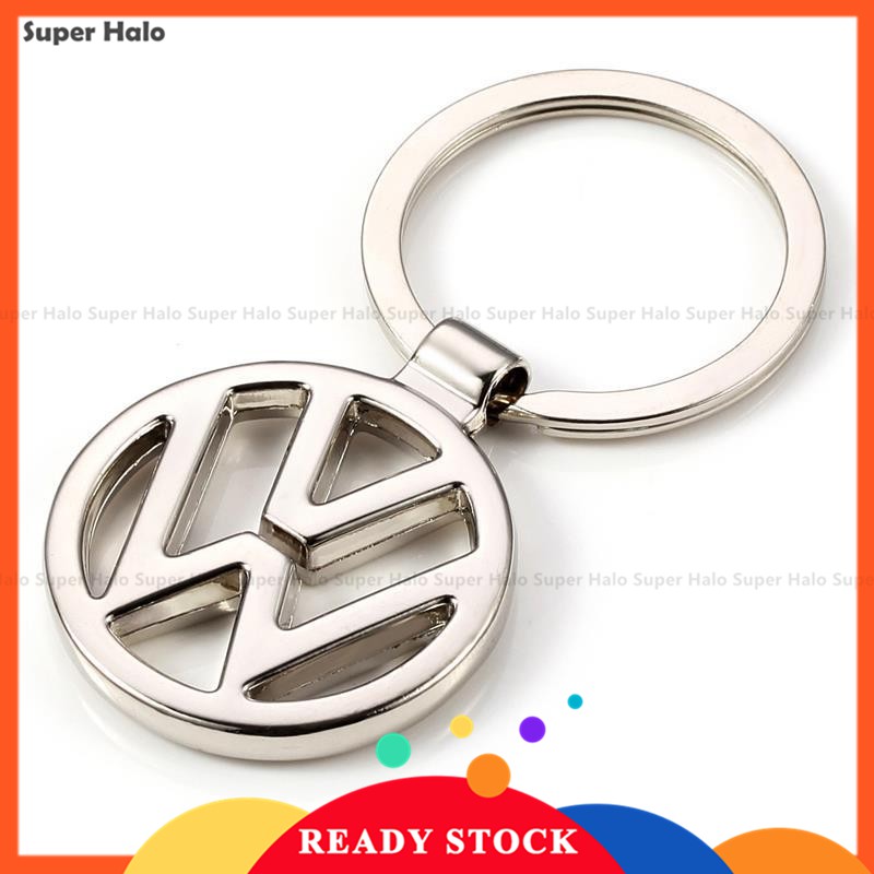 【NEW】Stainless Steel Metal Volkswagen VW Car Logo Keychain 3D Key Chain ...