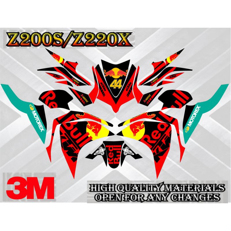 Motorstar z200s/motorstar z200ii/motorstar explorer full body decals ...