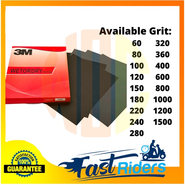 Sandpaper Grit 60 - 1000 Per Piece 9 x 11 Inches | Shopee Philippines