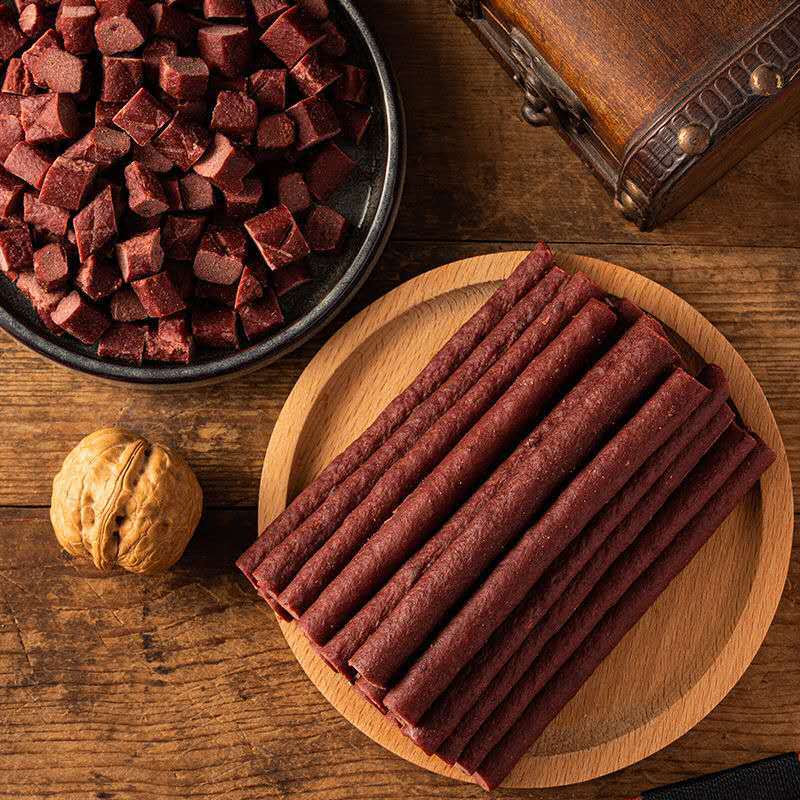 Dog Snacks Dried Beef Cubes Beef Jerky Beef Stick Pet Teddy Golden ...
