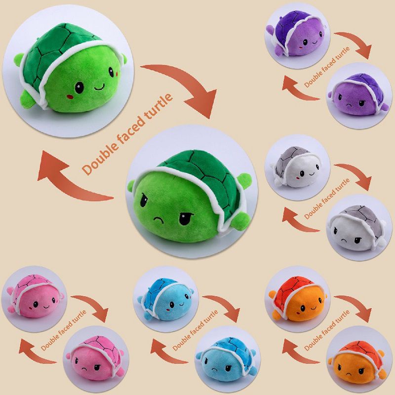 Plush And Charming Turtle Toy With Flip Design For Sensory Play ...