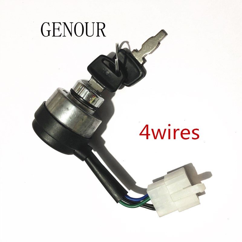 Electric Door Lock 4-Wire Ignition Switch With Keys For 168F/170F/GX160 ...