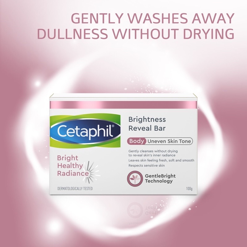 Cetaphil Brightness Reveal Bar bady soap 100g//Cetaphil Gentle ...