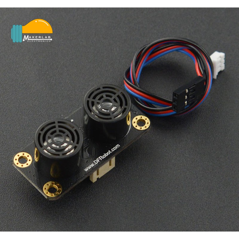 V1.0 Dimension Diagram DFRobot URM09 Distance Ultrasonic Sensor (I²C ...