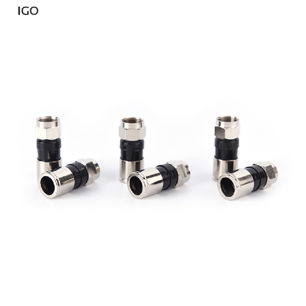 IGO 10 pcs RG6 F Type Compression 2.7cm high quality Snap Seal Plug ...