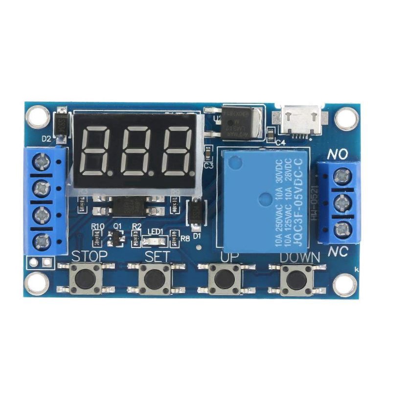 6-30V Relay Module Switch Trigger Time Delay Circuit Timer Cycle ...