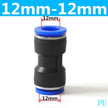 Pneumatic Fitting Air Hose Fitting union straight PU PG 4mm 6mm 8mm 10mm 12mm 14mm 16mm Inner ...