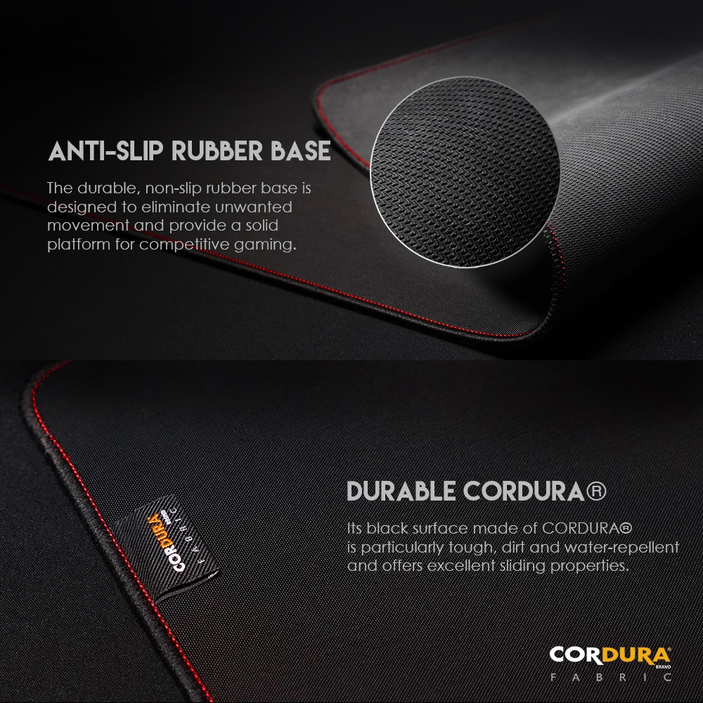 Fantech MPC450 ZERO-G Cordura Gaming Mousepad with Anti-Fray Speed ...