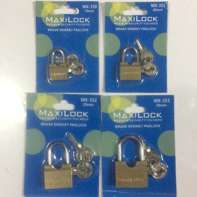 Maxilock Padlock Maximum Security You Need 15 mm to 30 mm | Shopee ...