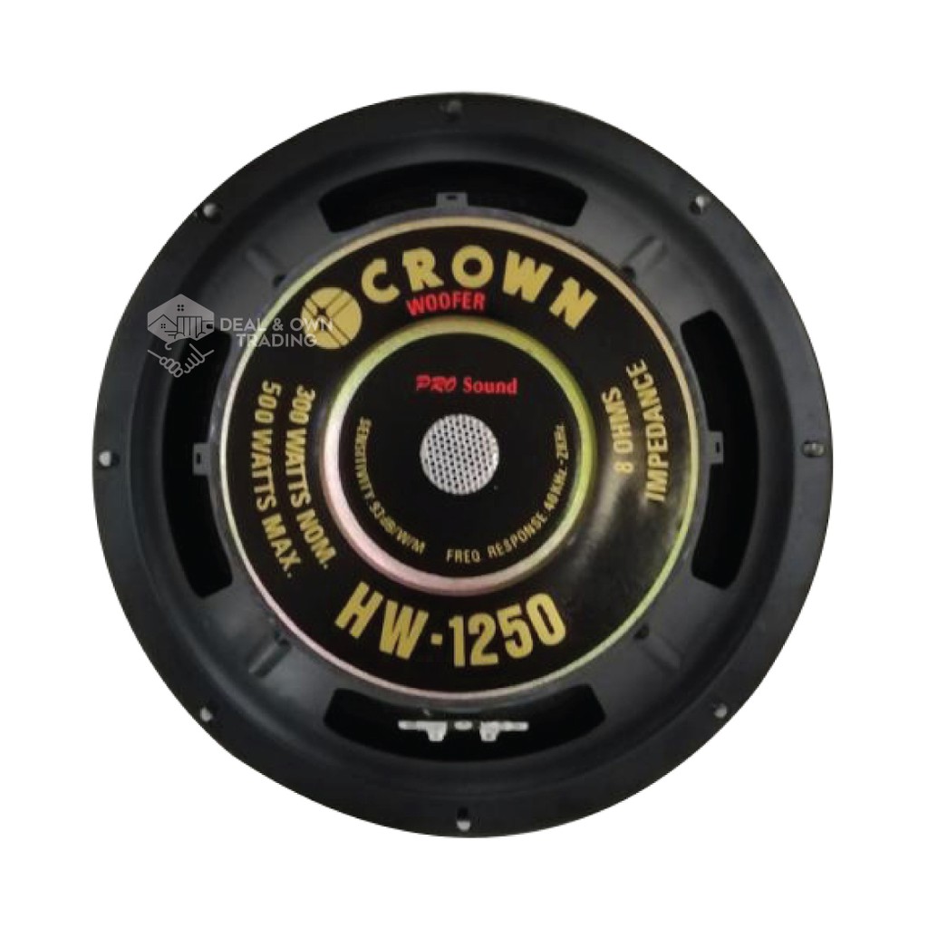 Crown HW-1250 12 inch 500 watts Woofer Speaker | Shopee Philippines