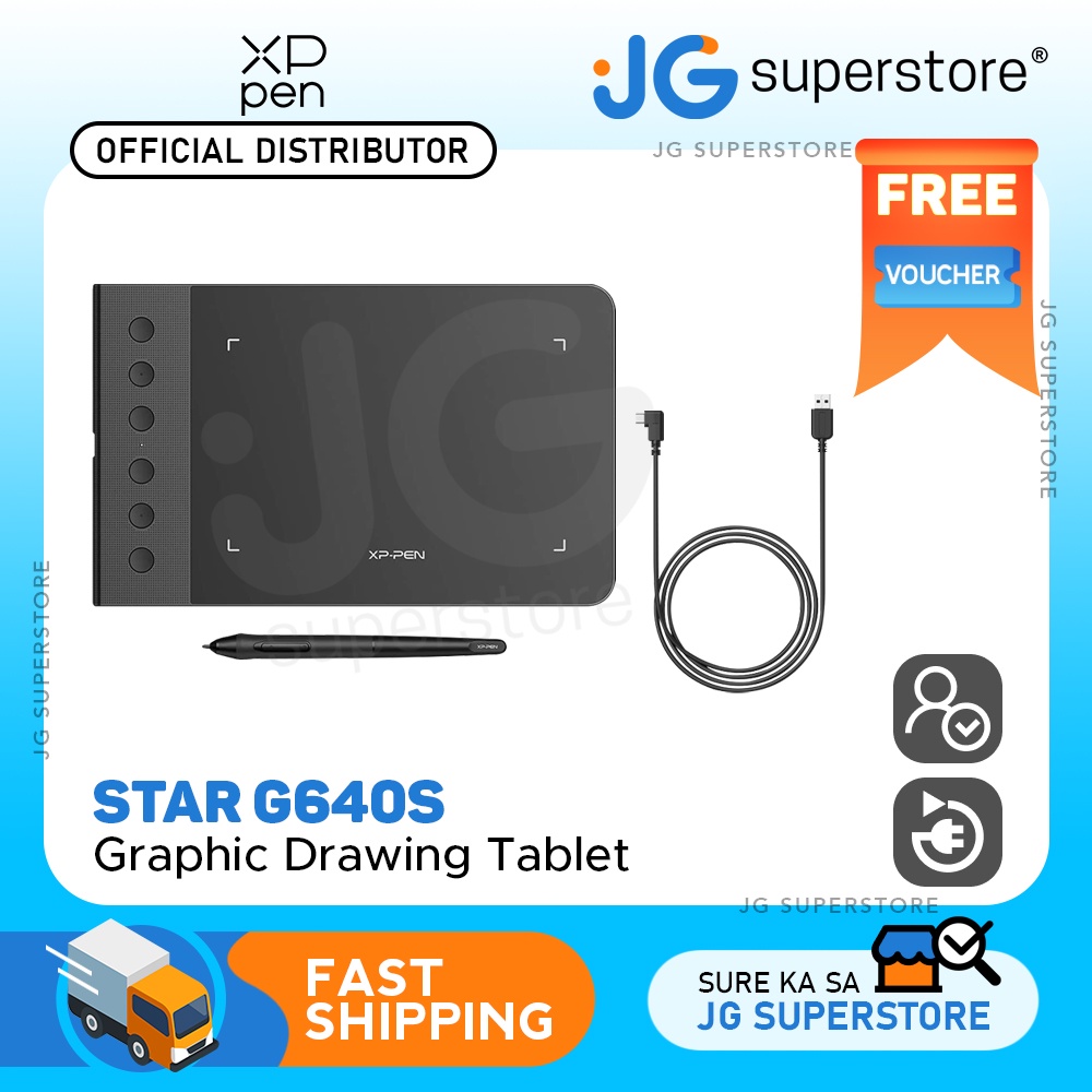 XP-Pen Star G640S Android Supported Drawing Tablet with 6 Shortcut Keys ...