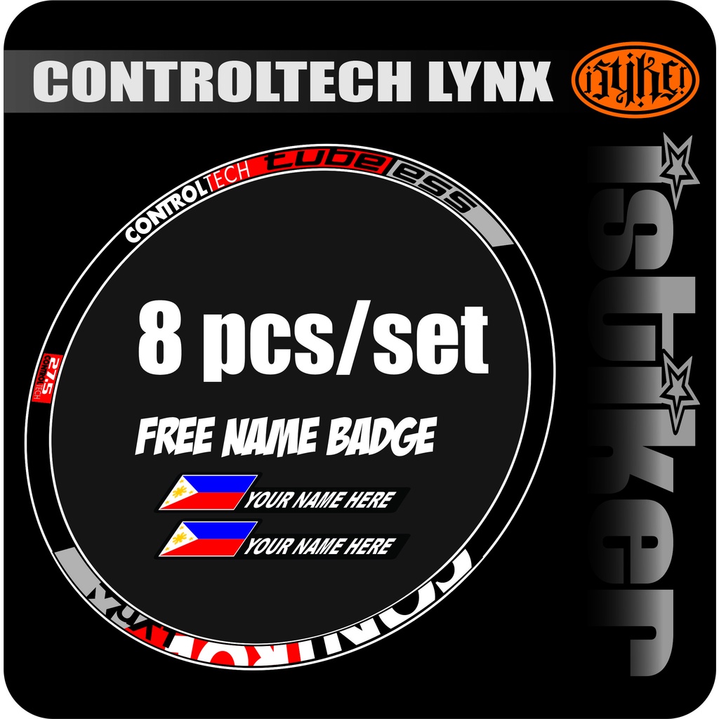 CONTROLTECH LYNX Replacement Bike Rim Decals ~ 26 ~ 27.5 ~ 29 STANDARD ...