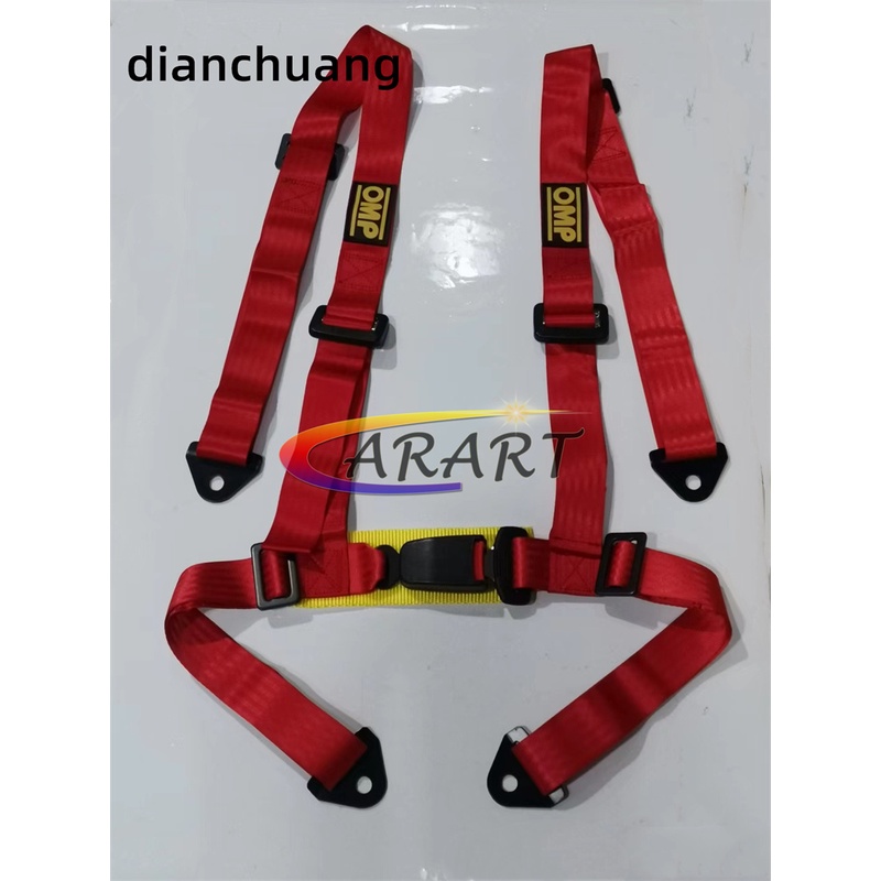 OMP 2 Inch Original Universal Sports Racing Seat Belt Safety Four-point ...