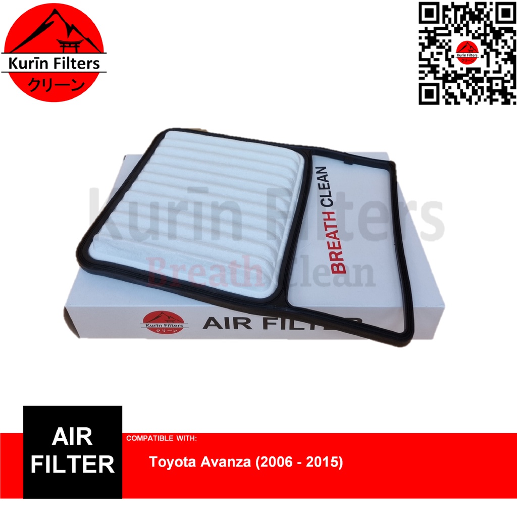KURIN Air Filter for Toyota Avanza (2006 - 2015) | Shopee Philippines