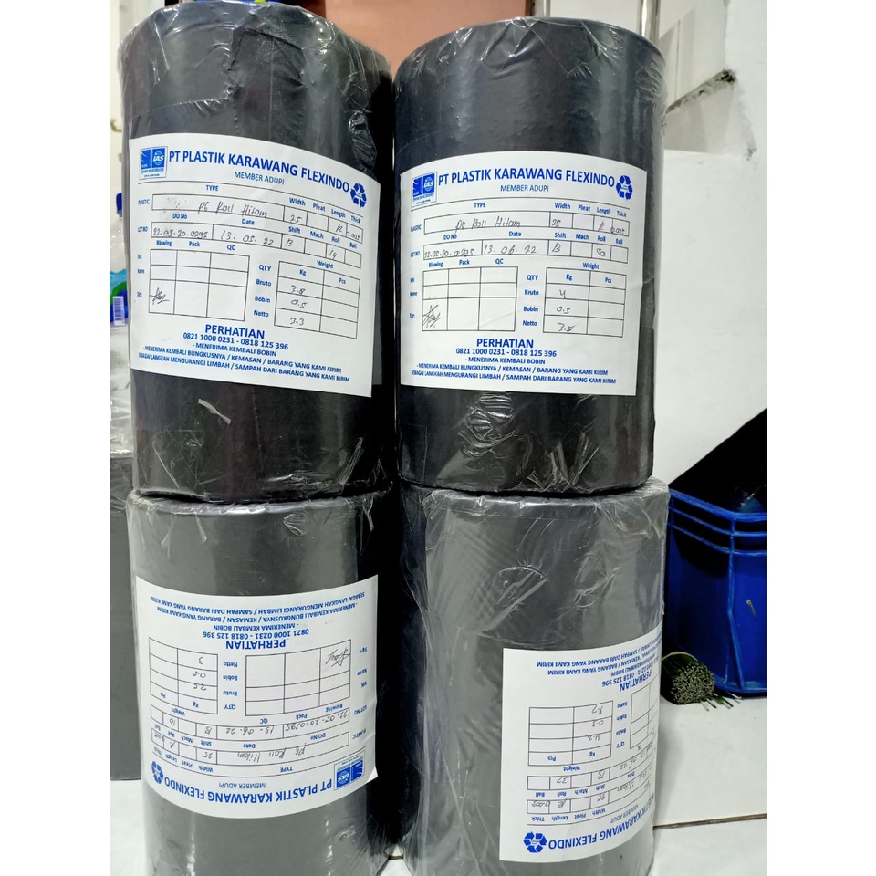 Plastic Roll 3kg PE Width 50 cm Plastic Packing with Black Plastic ...