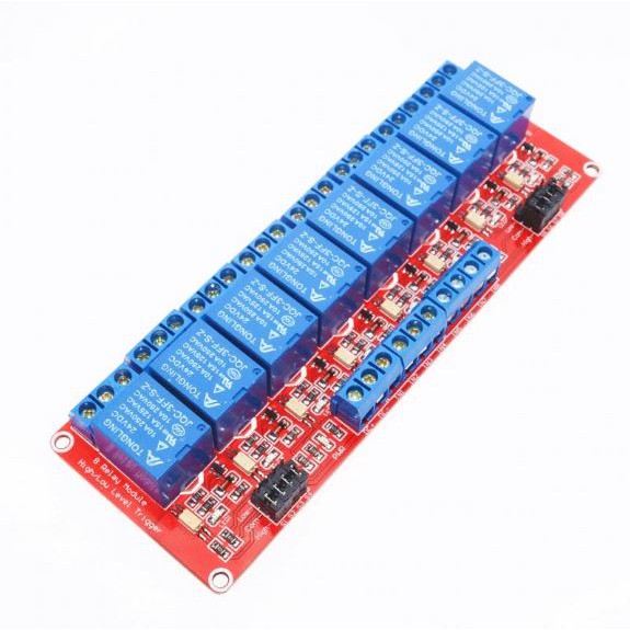 8 Channel relay module 24v with opto insulation supports HIGH & LOW ...