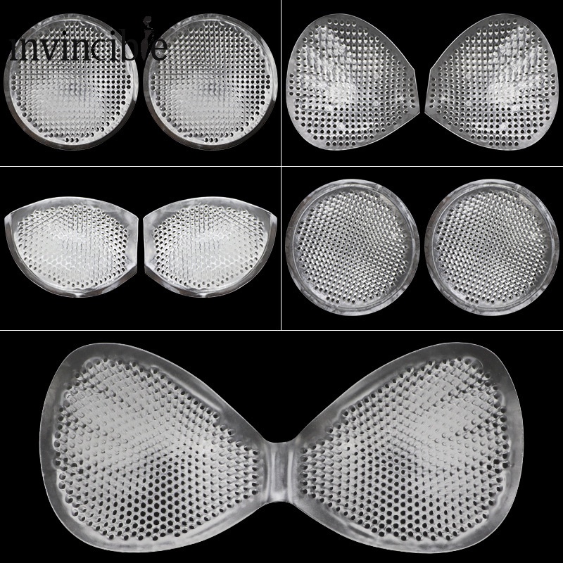 Strapless Sticky Invisible Push Up Honeycomb Silicone Chest Pad/ Ladies ...