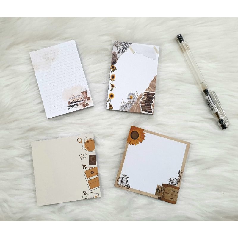 30 sheets Vintage/Travel Notepad aesthetic notepad | Shopee Philippines