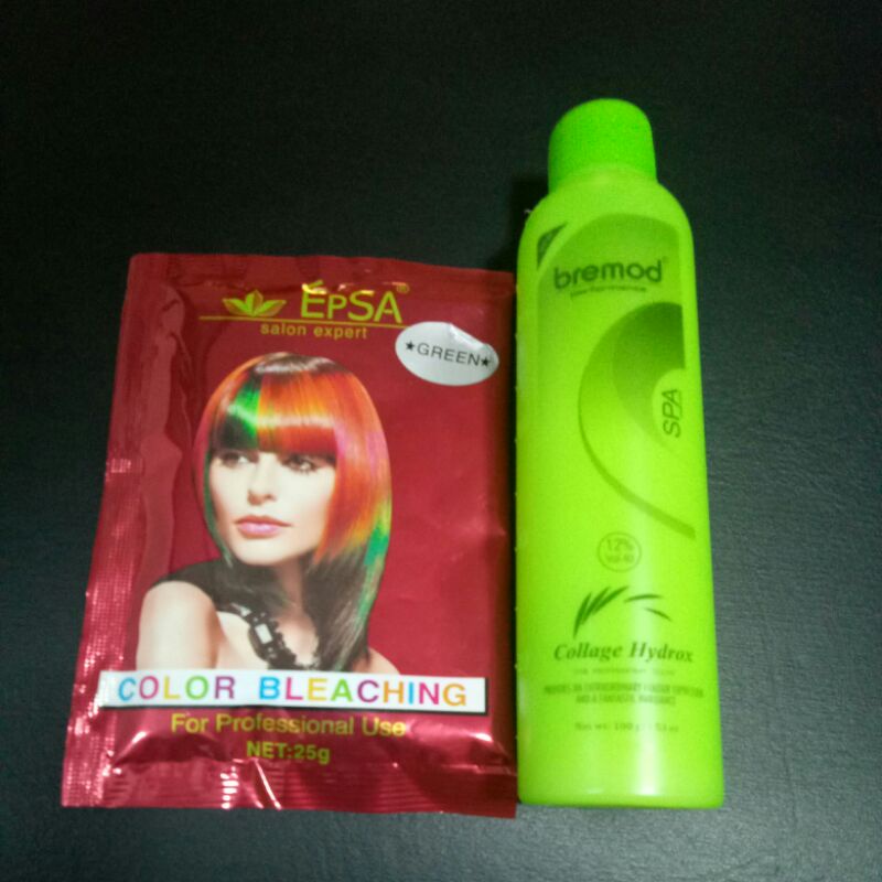 EPSA Color Bleaching Powder 25g and 100 mL Bremod Oxidizer | Shopee ...