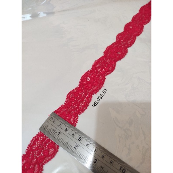 3.5 Cm Stretch Lace/Elastic Lace (Price Per Yard) | Shopee Philippines