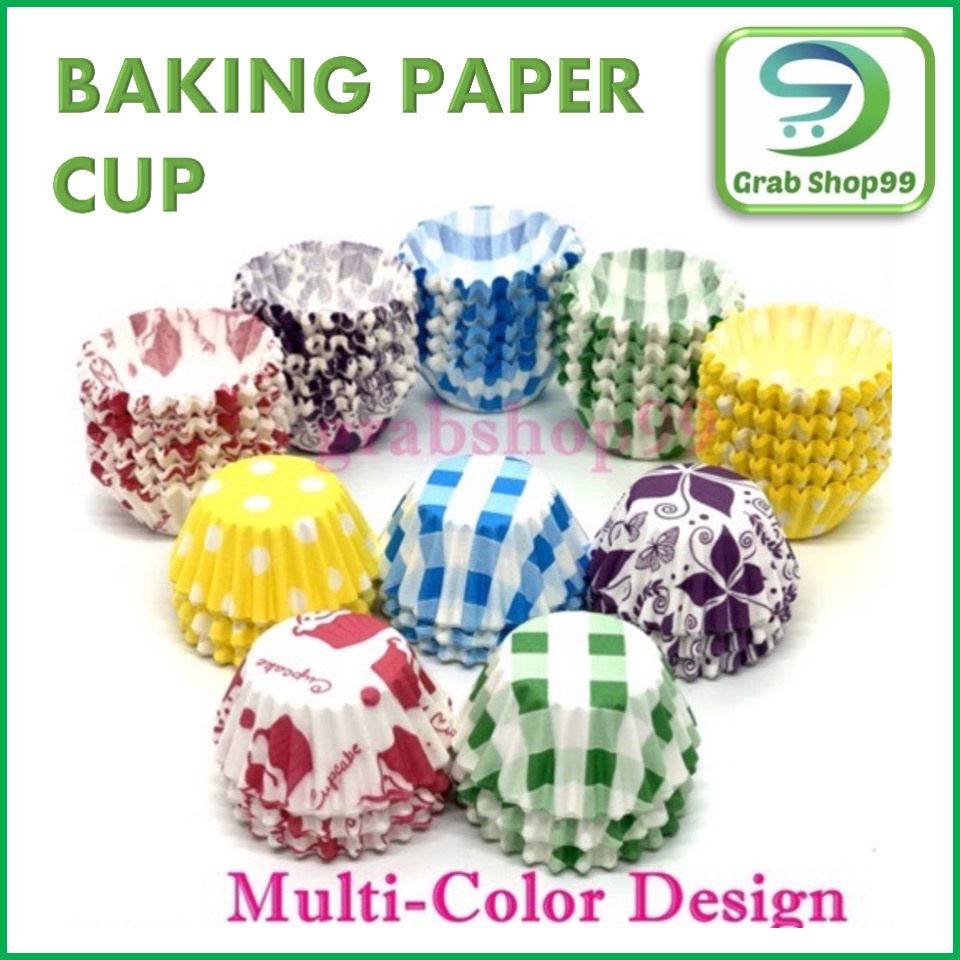 No.2 Coloursful Mini Paper Baking Cup (200pcs) | Shopee Philippines