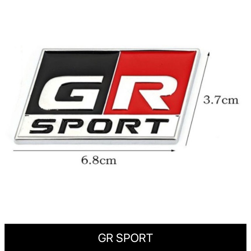 Turbo GR Sport TURBO Emblem Metal Emblem Logo Sticker GR SPORT Toyota ...
