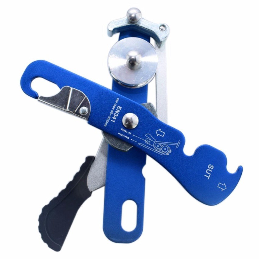 ADF-698 Climbing Self Breaking Stop Descender Rappelling | Shopee ...
