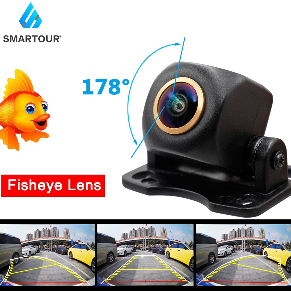 Smartour Fisheye Lens HD Dynamic Trajectory Car Rear View Camera Night ...