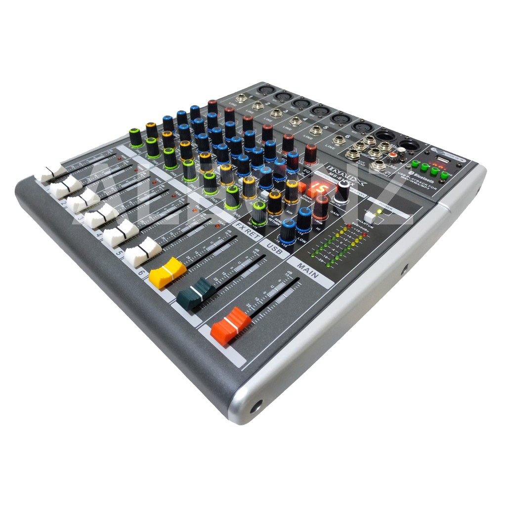 Imix by Trident MS-610FX 6 Channel Ultra-Slim Passive Mixer (Original ...