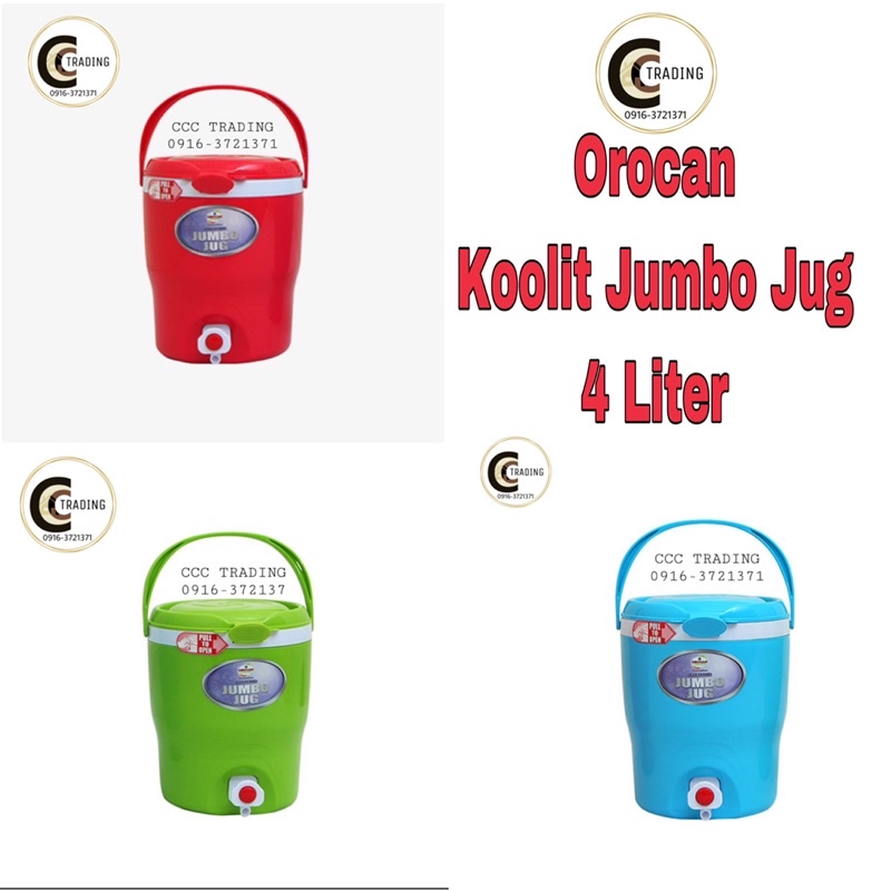 Orocan Koolit Jumbo Jug 4 Liter / Koolit Jumbo Jug 4Liters 9004 OROCAN ...
