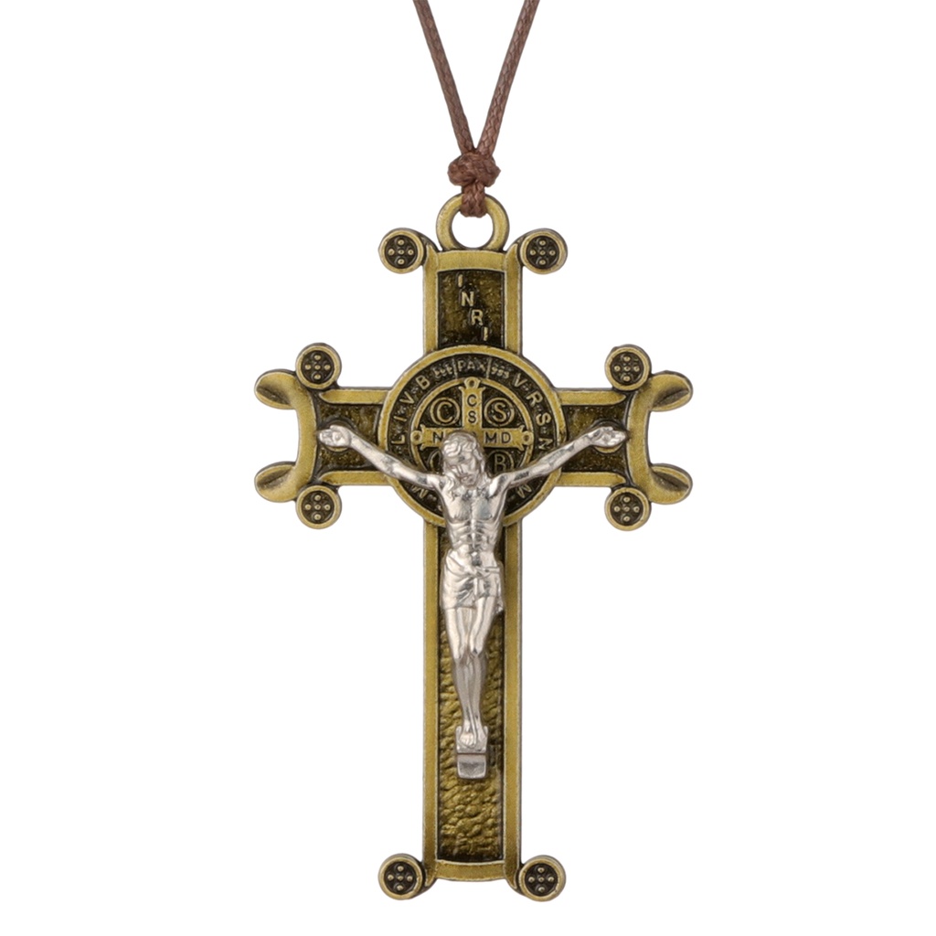 Mens 3 Colors CSPB Exorcism Crucifix Cross Pendant Necklace Teen Boys ...