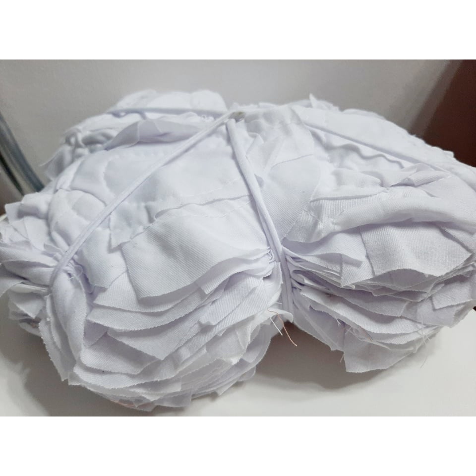ROUND RAGS 100pcs "Basahang Bilog Plain White". MULTIPURPOSE PLAIN ...