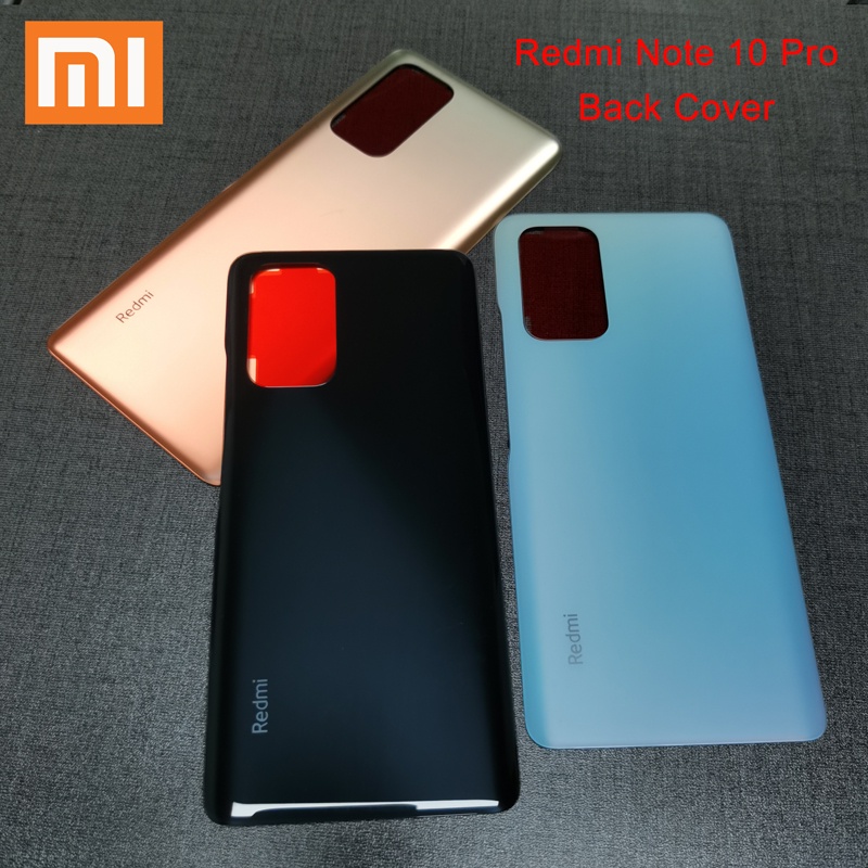 Redmi Note 10 Pro Back Glass Battery Cover Rear Housing Door Panel Case ...