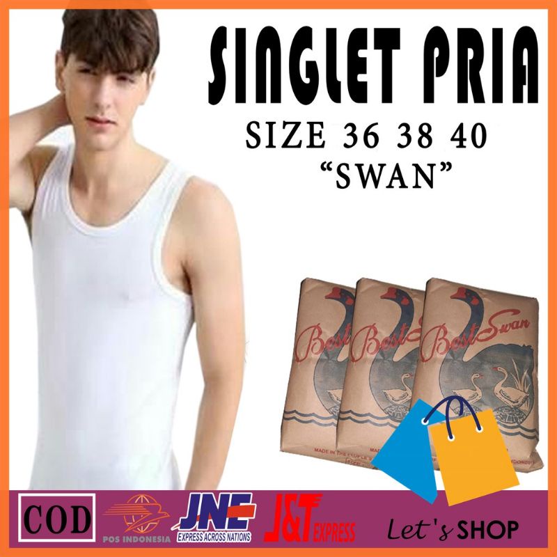 SWAN SINGLET Men's Undershirt | Shopee Philippines
