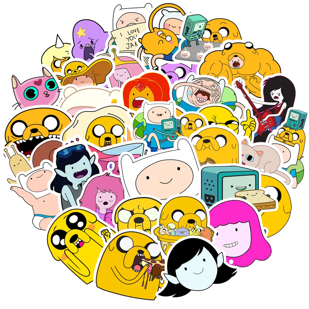 Adventure Time Cartoon Sticker Pack (35pcs) | Shopee Philippines
