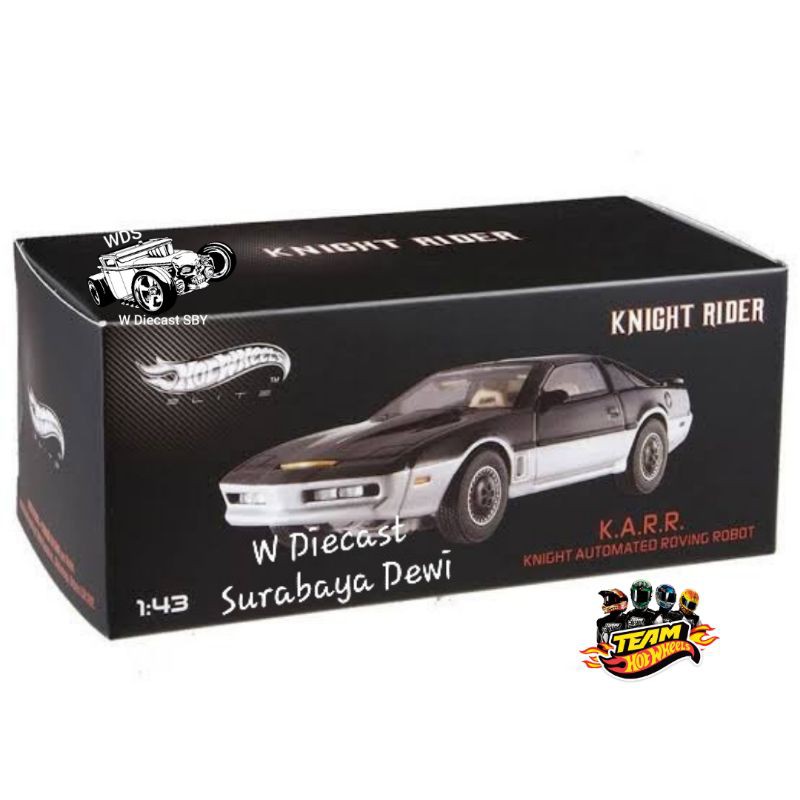 Hot Wheels Elite Knight Rider KARR Scale 43 Acrylic Rubber Tires Rare ...