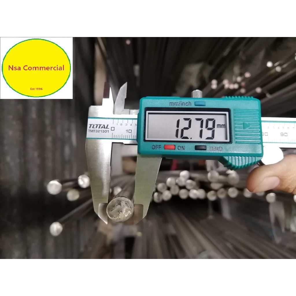 Stainless 304 Round Bar - Shafting 1/2" x 1 meter T304 - 1pc | Shopee ...
