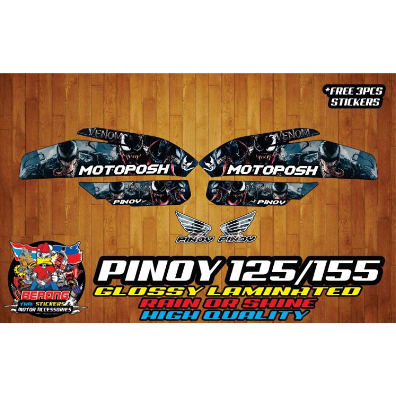 Motoposh Pinoy 125/155 Marvel Decals. | Shopee Philippines