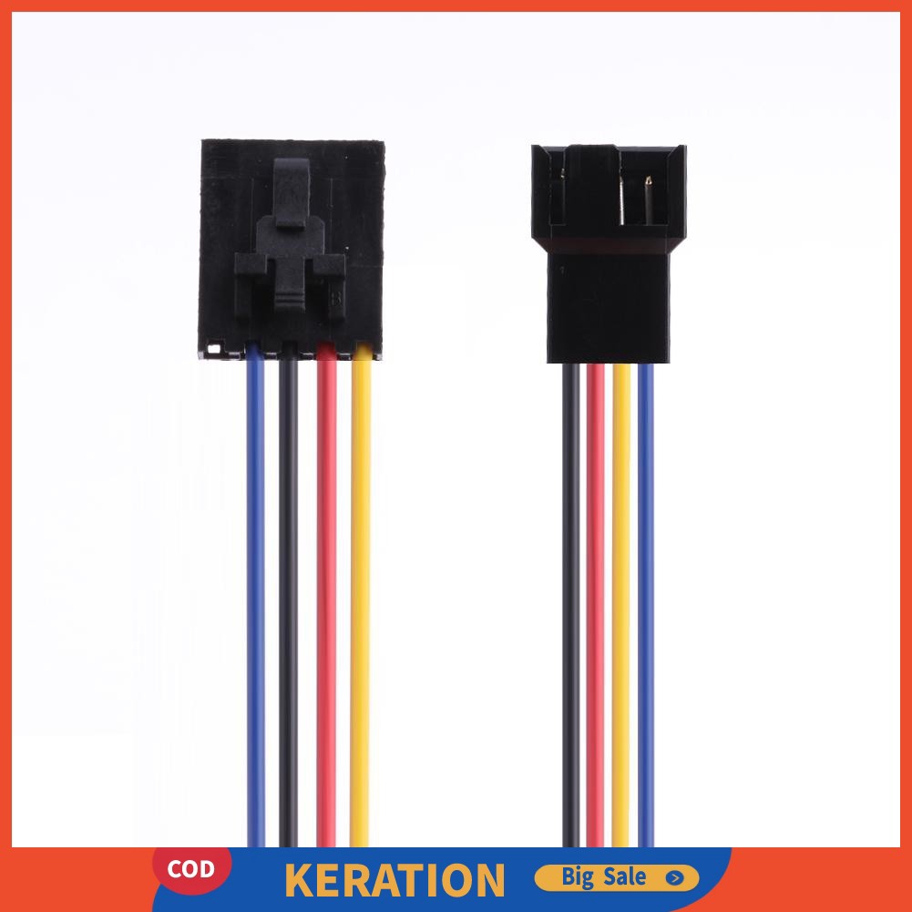 ALLOYSEED 5Pin to 4Pin Fan Connector Adapter Converter Extension Cable ...